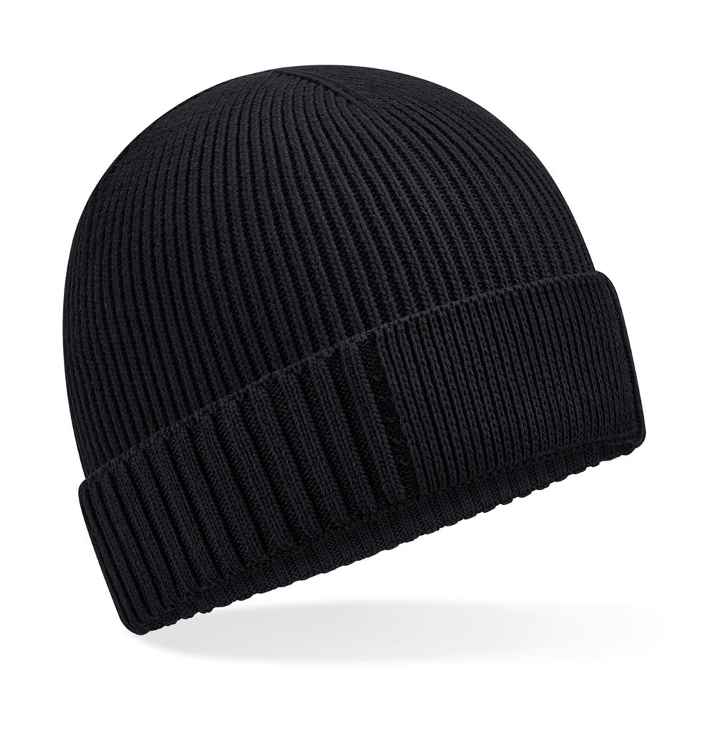 Organic Cotton Engineered Patch Beanie - Beechfield 985691010 • Promoshop